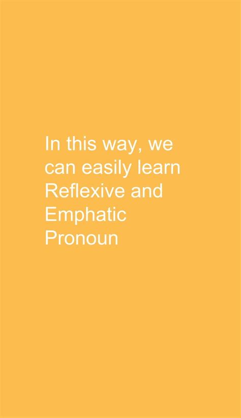 Reflexive And Emphatic Pronouns PDF