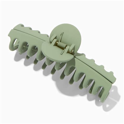 Matte Sage Green Large Hair Claw Claire S Us