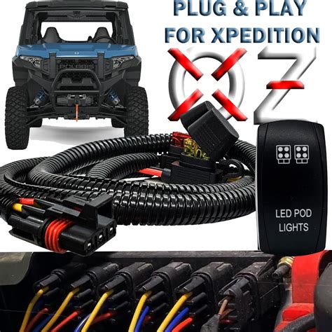 6 Pulse Power Busbar Plug And Play Pod Lights Wire Harness For Xpedition