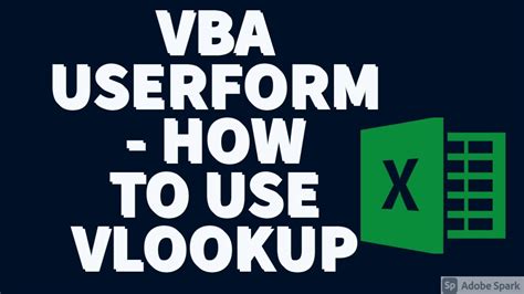 Vlookup In Userform Excel Vba In Hindi Vlookup In Userform Textbox And Combobox Naveenvba
