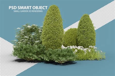 Premium Psd Realistic Road Side And Hedge 3d Rendering Of Isolated