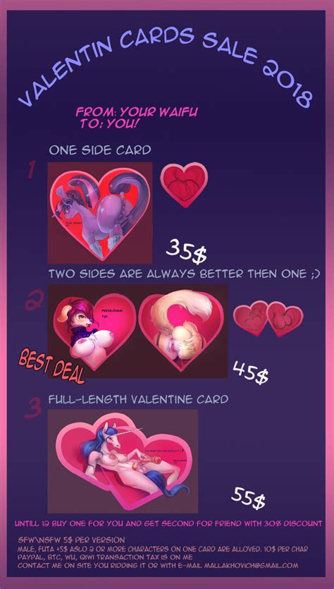Valentine Cards Commission List By Oneofyouare Hentai Foundry