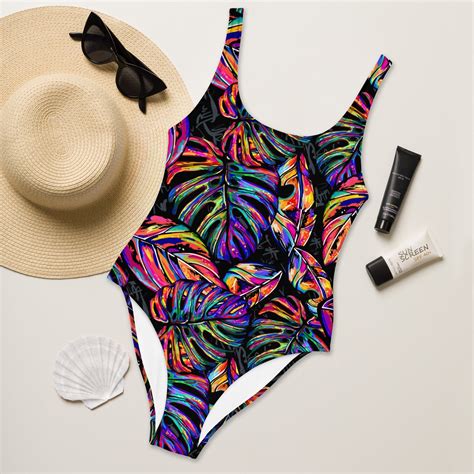 Artsy Tropical One Piece Swimsuit Fiercepulse
