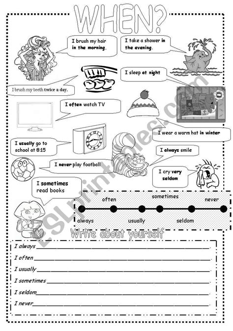 Present Simple Time Markers ESL Worksheet By NumberSeventeen