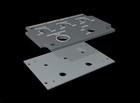 Embraer E1 Overhead Cockpit Lights Panel 3d Model 3d Printable Cgtrader