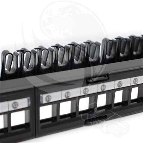 Dual Sided Cable Organiser 24 Port Modular Patch Panel Model 04