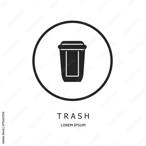 Logo Vector Design For Business Trash Logos Stock Vector Adobe Stock