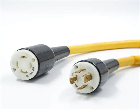 Over Molded Nema Twist Lock And Straight Blade Extension Cords