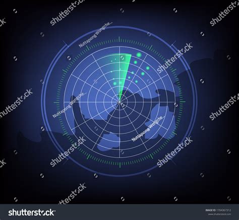 Radio Detection Ranging Something Stock Vector Royalty Free 1704367312 Shutterstock