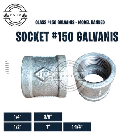 Jual Socket Coupling Class 150 Galvanis Screw Bspt Npt Drat 1 4 Jakarta Barat Valve
