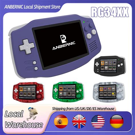 Anbernic Rg34xx 64bit Retro Handheld Game Player 3 4 Inch Ips Screen Hd