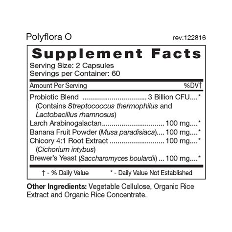 Polyflora Preprobiotic Blood Type O Juneva Health