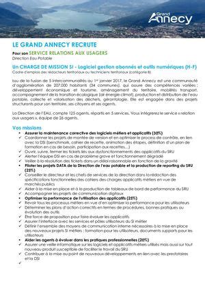 Calaméo 1 Profil De Poste Chargé De Mission SI