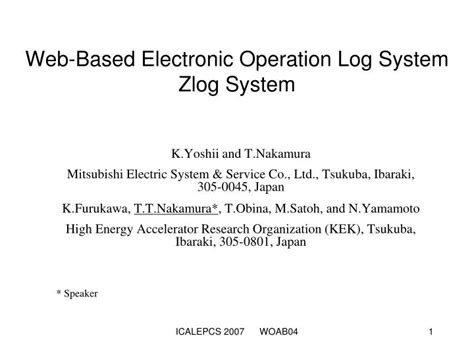 Ppt Web Based Electronic Operation Log System Zlog System Powerpoint Presentation Id4583396