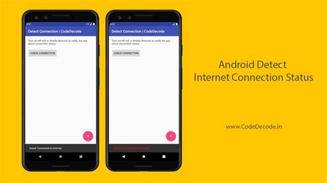 android detect internet connection status tutorial codedecode youtube