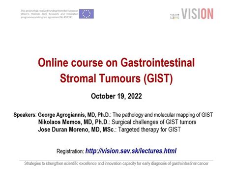 Online Kurz „gastrointestinal Stromal Tumors Gist “ Eraportal