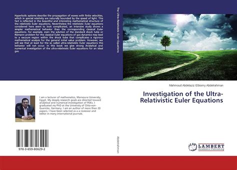 Investigation Of The Ultra Relativistic Euler Equations 9783659806292 Abdelrahman