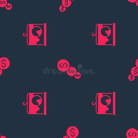 Set Chalkboard With Chart And Financial Growth And Dollar On Seamless Pattern Vector Stock