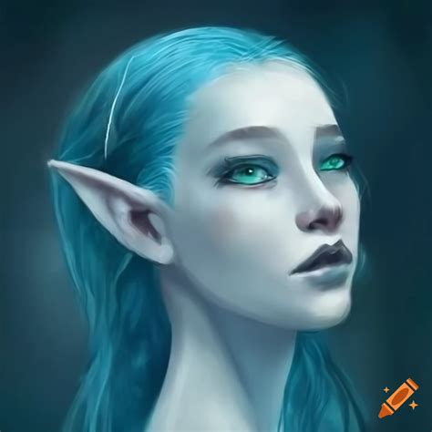 Artwork Of A Blue Elf In A Yellow Cloak On Craiyon