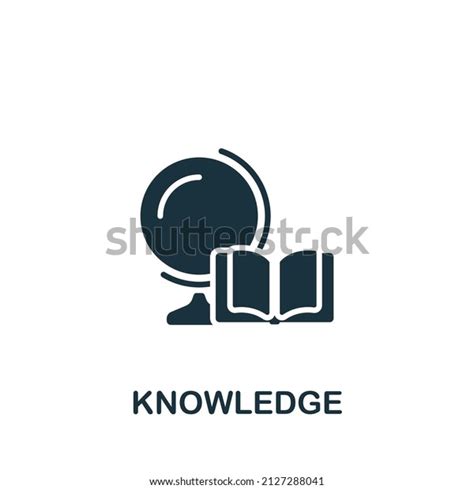 Knowledge Icon Monochrome Simple Icon Templates Stock Vector Royalty Free 2127288041