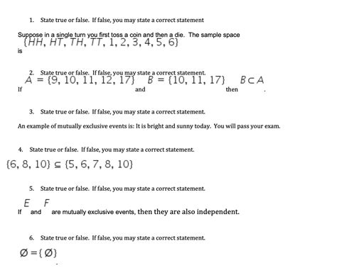 Solved 1 State True Or False If False You May State A