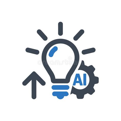 Innovative Ai Lightbulb Icon Stock Vector Illustration Of Automation