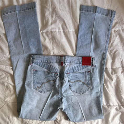 Y2k Ecko Unltd Red Flared Jeans So Cute And Early Depop