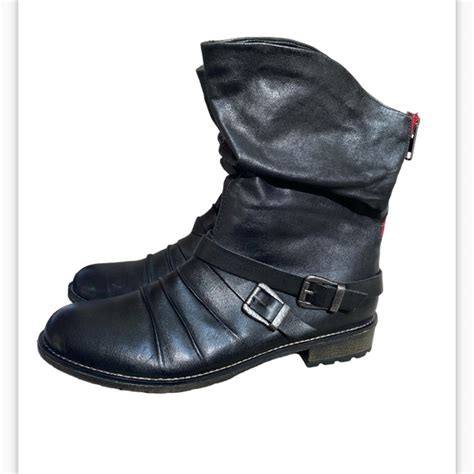 Remonte | Shoes | Remonte Dorndorf Black Leather Zip Boots Size 43 ...