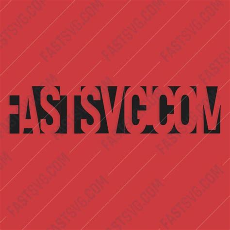 Negative Space Font Free Svg Cut Files Downlads