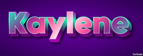 Kaylene Text Effect And Logo Design Name