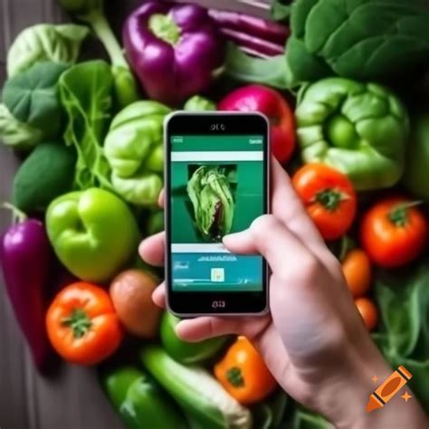 Mobile Phone Displaying Doctor Homegrow Vegetable Doctor App With Diagnostic Text On Craiyon