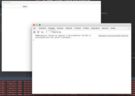 Javascript Jxbrowser Failed To Register A Serviceworker Stack Overflow