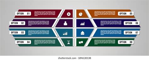 150 8 Part Rectangle Infographic Stock Illustrations Images And Vectors