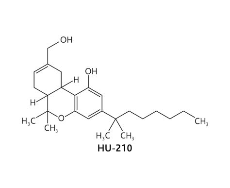 Structure De La Formule Chimique De La Molécule De Médicament Hu210