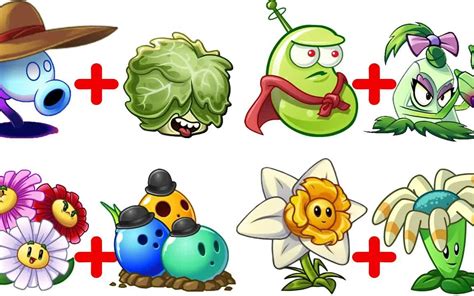 Pvz 2 4 对团队植物大战僵尸队 Shadow Pea X Laser Bean X Bowling Bulb X