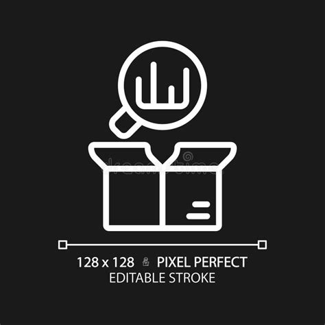 2d Customizable Analytics Linear Icon Stock Vector Illustration Of
