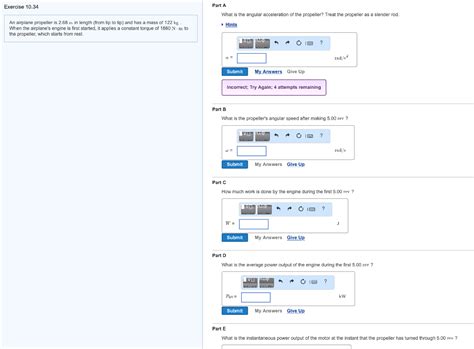 solved exercise 10 34 part a what is the angular