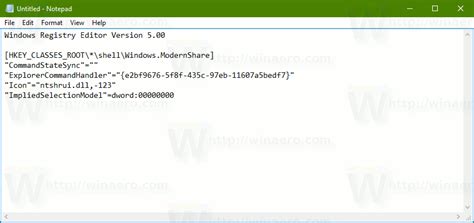 add share context menu command in windows 10