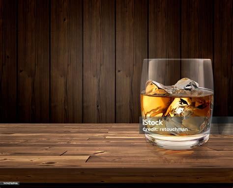나무 테이블 위의 위스키와 얼음 3d 렌더링 위스키에 대한 스톡 사진 및 기타 이미지 위스키 축하 위스키 잔 Istock