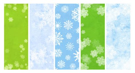 青と緑の色と雪の結晶の古い紙のテクスチャと水平または垂直のクリスマス背景のセットレトロなスタイルのクリスマスバナーのコレクションテキスト用の