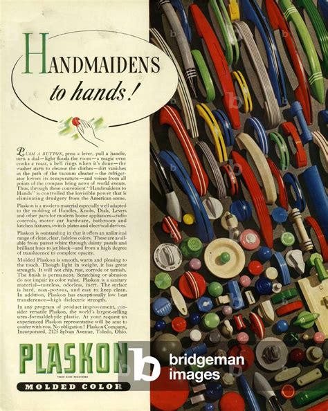 Image Of Plaskon 1950s Print