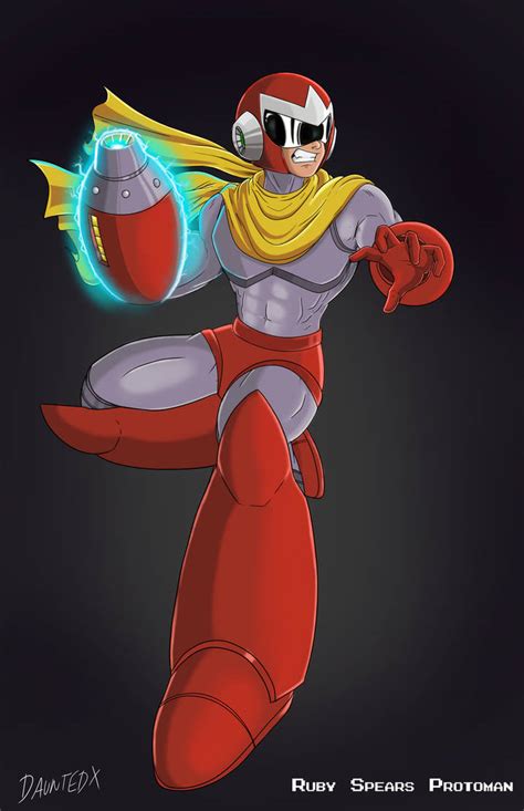Protoman Ruby Spears Megaman Cartoon By Daunted On Deviantart