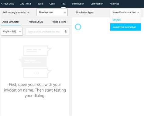 use the name free interaction toolkit in the developer console alexa