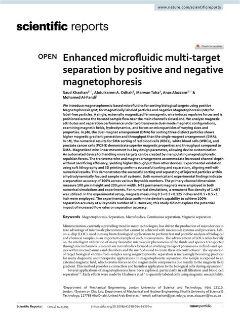 Pdf Enhanced Microfluidic Multi Target Separation By Positive And