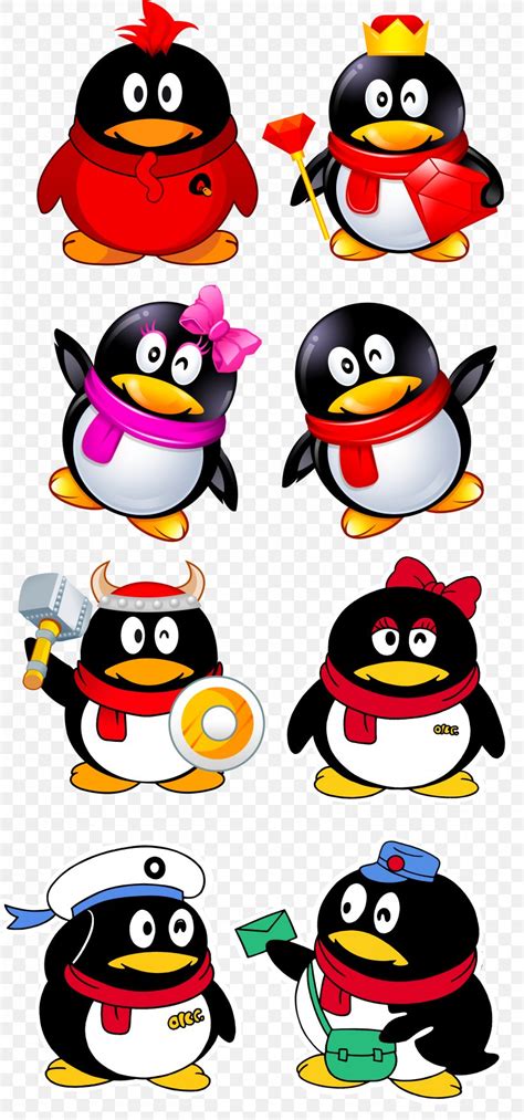 Tencent Qq Penguin Icon Png 3088x6603px Tencent Qq Avatar Beak