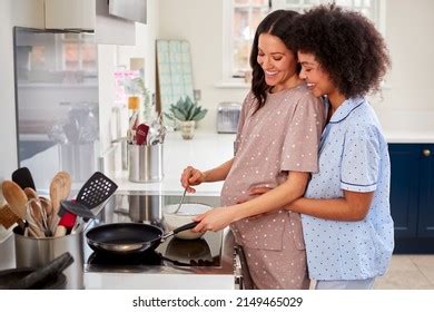Loving Same Sex Pregnant Female Couple Stock Photo Shutterstock