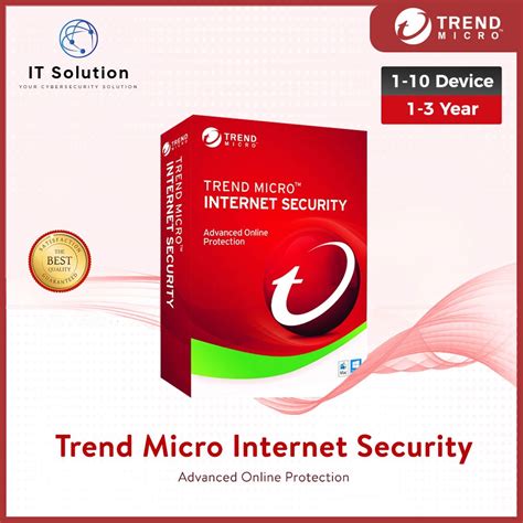 Genuine Trend Micro Internet Security And Maximum Security Antivirus Latest Version Original