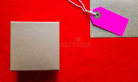 Cardboard Boxes With A Tag Brown Packing Box With Blank Label And Copy