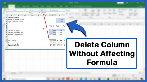 How To Delete Column In Excel Without Affecting Formula YouTube