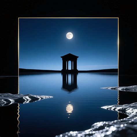 Free Moonlit Water Reflection Image Moonlight Reflection Night